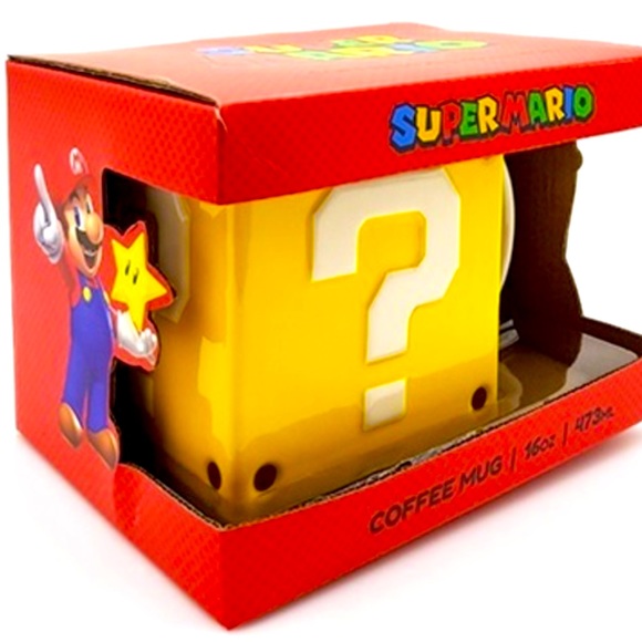 Nintendo | Dining | Nib Super Mario Brothers Question Mark Block ...